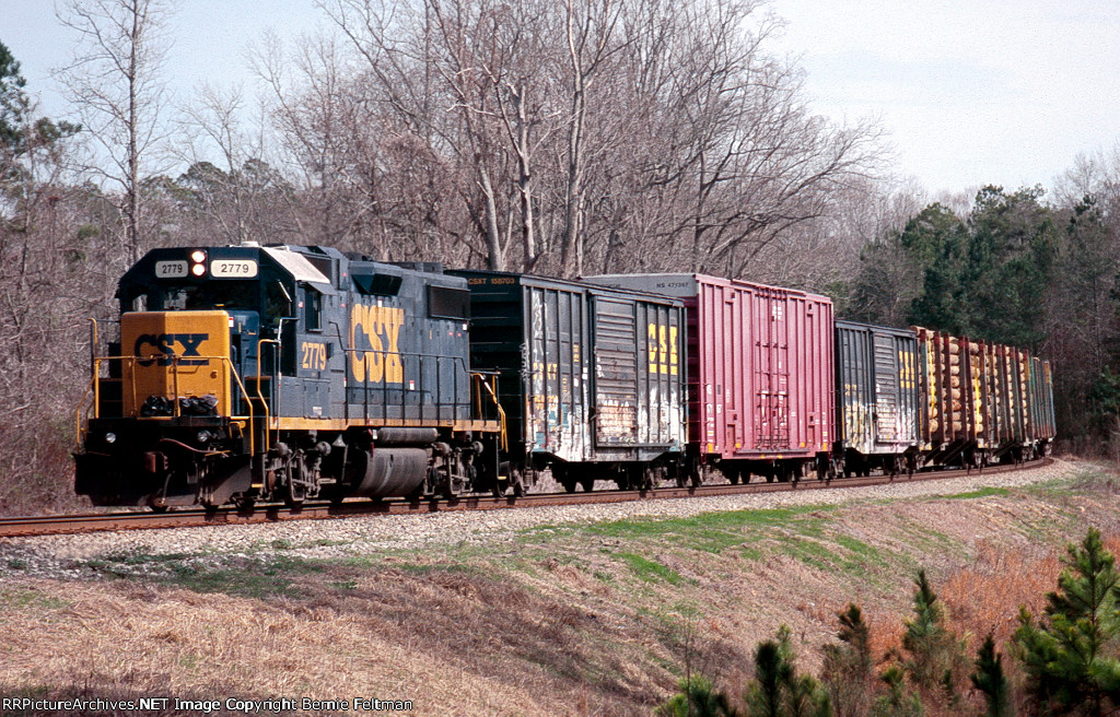 CSX GP38-2 #2779 leads train A723-02